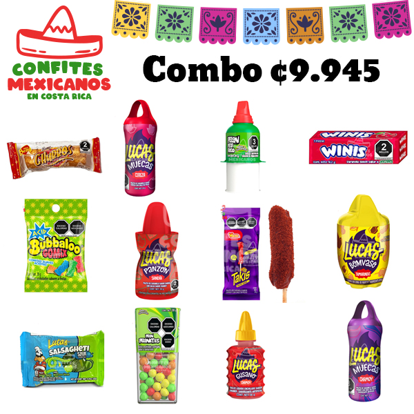 Combo de dulces mexicanos de ¢5000 | Confites mexicanos en Costa Rica