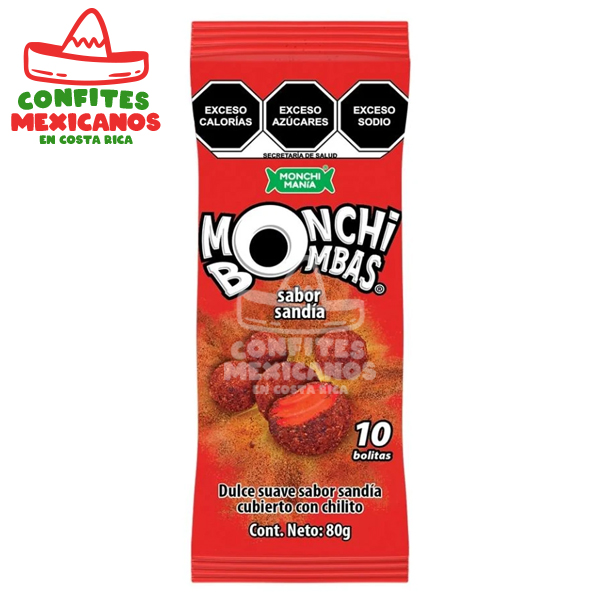 Monchi Bombas de sandía | Confites mexicanos en Costa Rica