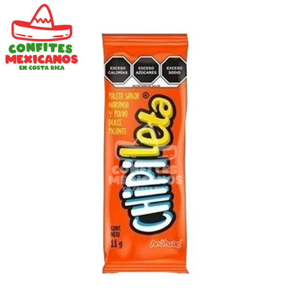 Popi Chipileta sabor naranja | Confites mexicanos en Costa Rica