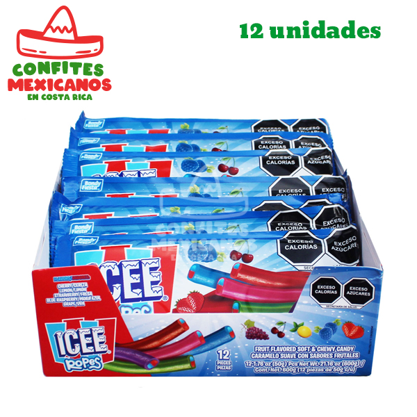 Caja Gomitas sabor frutal con relleno de ICEE bicolor - 12 pcs ...