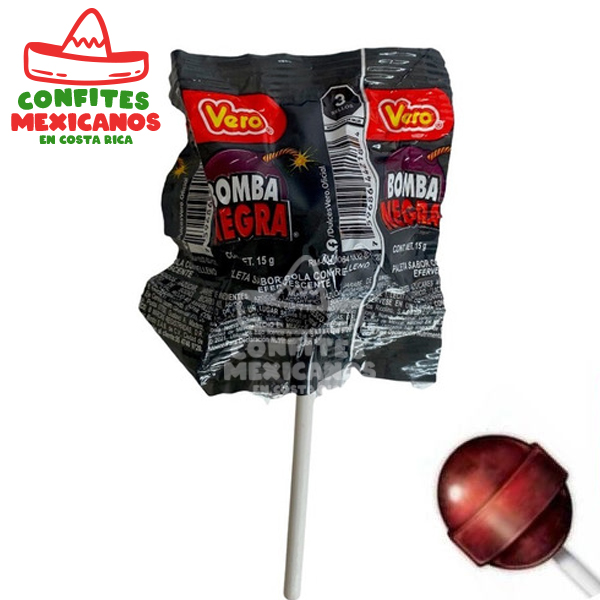 Popi Bomba negra | Confites mexicanos en Costa Rica