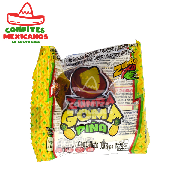 Zumba goma - Piña | Confites mexicanos en Costa Rica