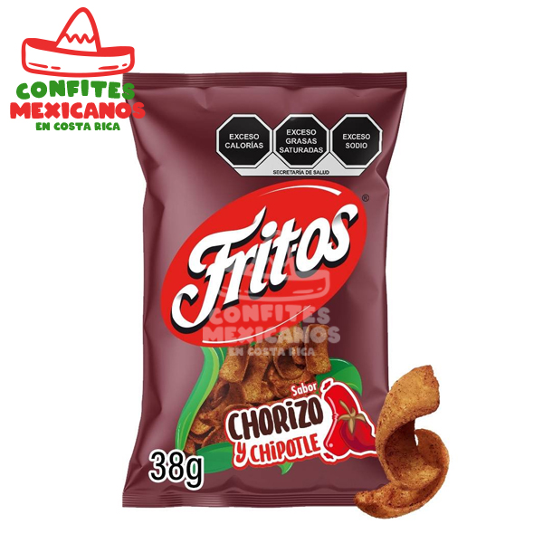 Botana Sabritas Fritos Chorizo y Chipotle 38 gr | Confites mexicanos en ...