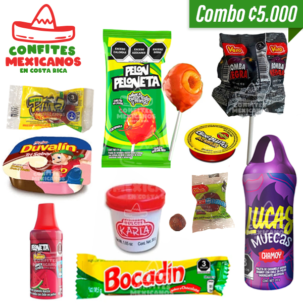 Combo de dulces mexicanos de ¢5000 | Confites mexicanos en Costa Rica