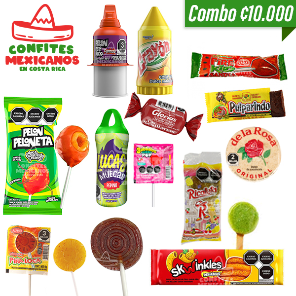 Combo de dulces mexicanos de ¢10.000 - Confites mexicanos en Costa Rica