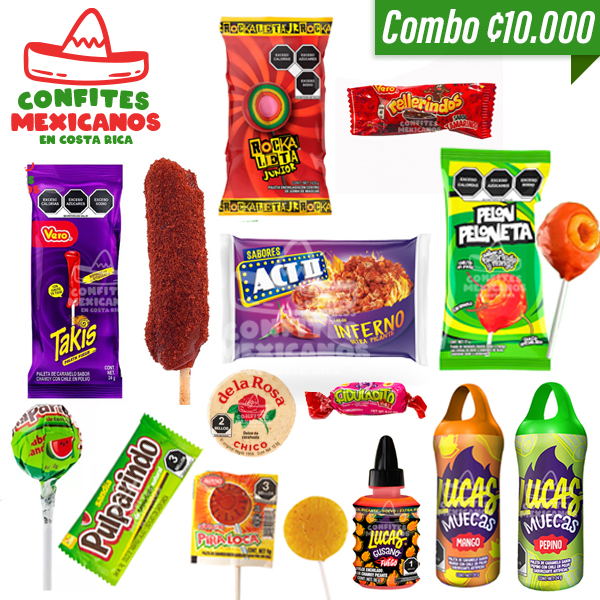 Combo de dulces mexicanos de ¢10.000 - Confites mexicanos en Costa Rica