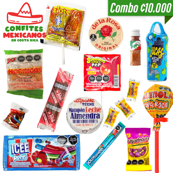 Combo de dulces mexicanos de ¢10.000 | Confites mexicanos en Costa Rica