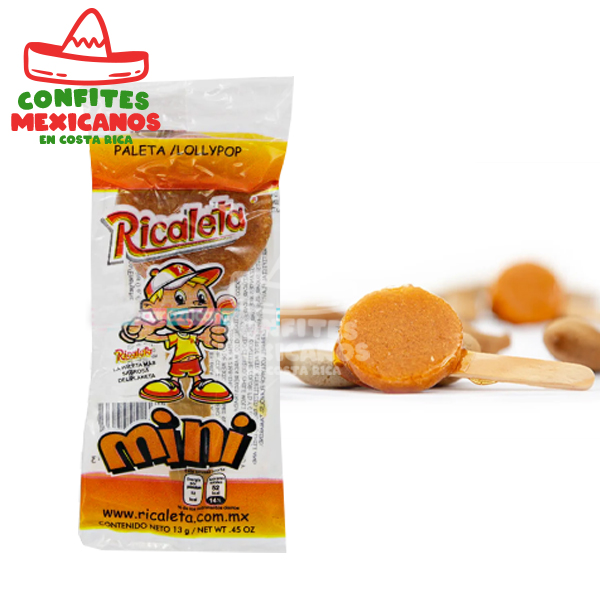 Chupa Ricaleta Mini de tamarindo con chile pikín | Confites mexicanos ...